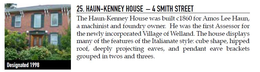 City of Welland Heritage Advisory Committee - Historic Welland booklet